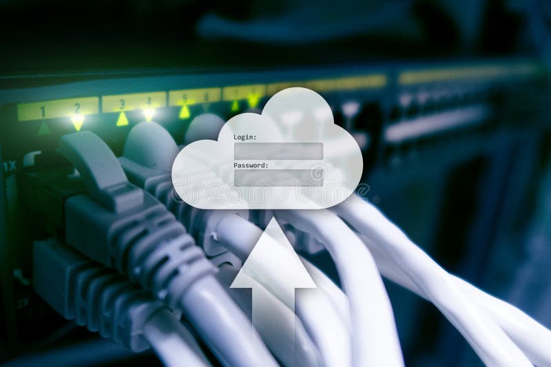 Cloud Storage, Data Access, Login and Password Request Window on Server ...