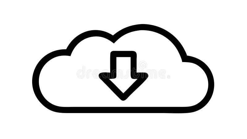 Cloud Storage Download Icon, Digital Data Access and Transfer , Vector Design Generative AI ...