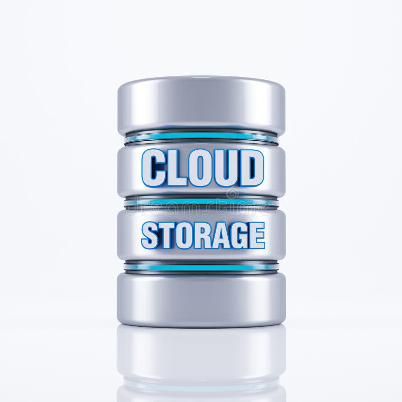 Cloud storage stock illustration. Illustration of database - 44903901