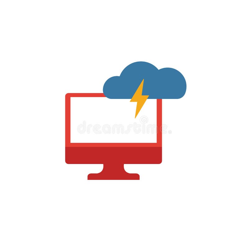 Cloud Storage Hacking Icon. Simple Element from Icons Collection Stock ...