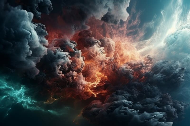 Cloud Storage: a Hyper-Realistic Nebula in Space Stock Illustration ...