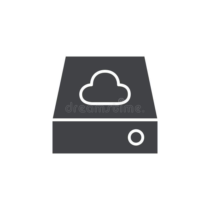 Cloud Storage Icon Flat and Simple Set Design Stock Vector ...