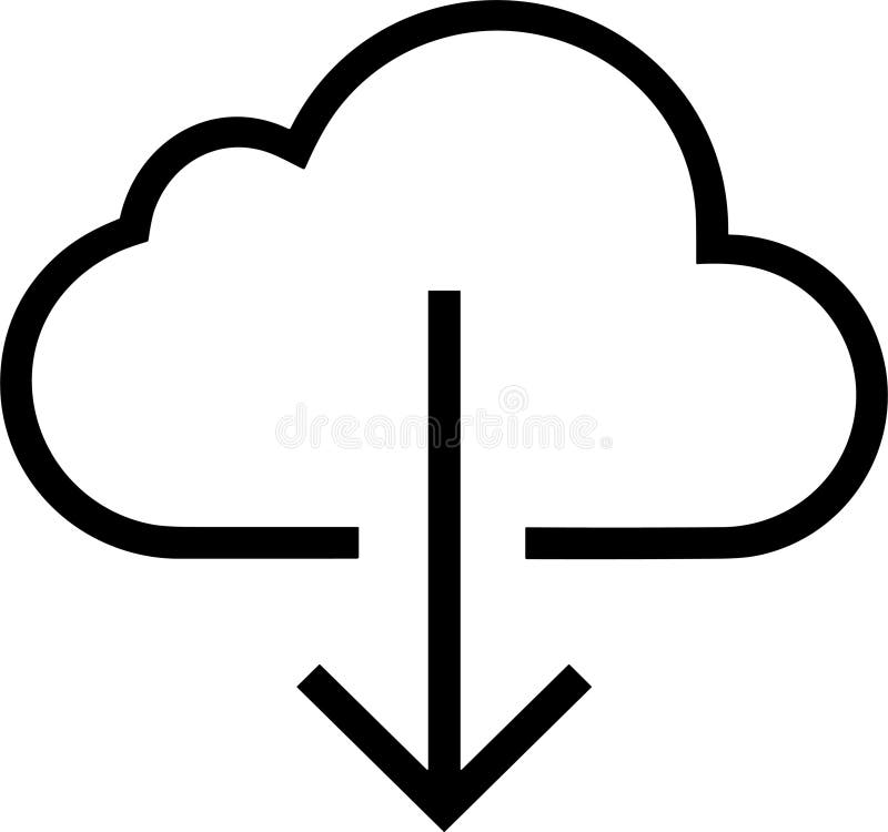 Cloud Storage Icon Symbol Vector Image. Illustration of the Database ...