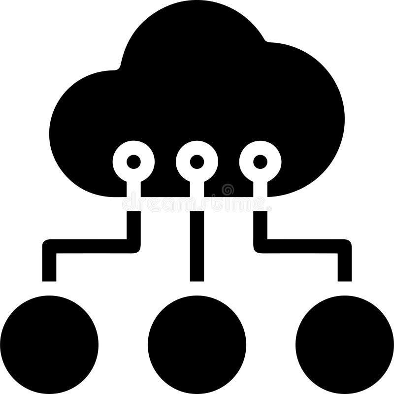 Cloud Storage Icon Symbol Vector Image. Illustration of the Database ...