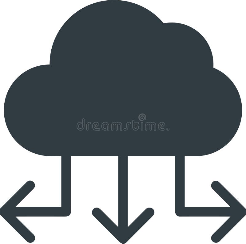 Cloud Storage Icon Symbol Vector Image. Illustration of the Database ...