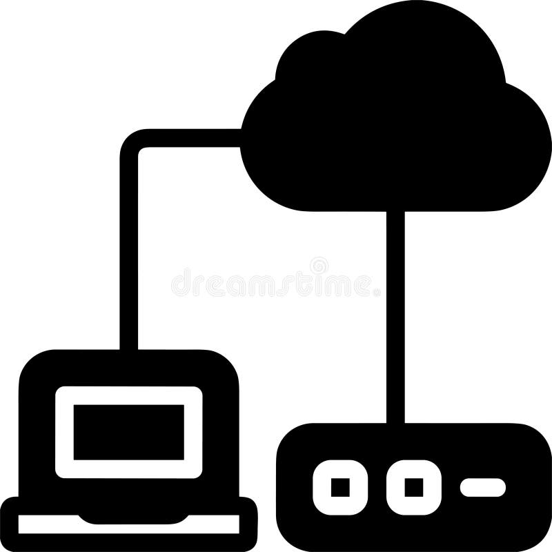 Cloud Storage Icon Symbol Vector Image. Illustration of the Database ...