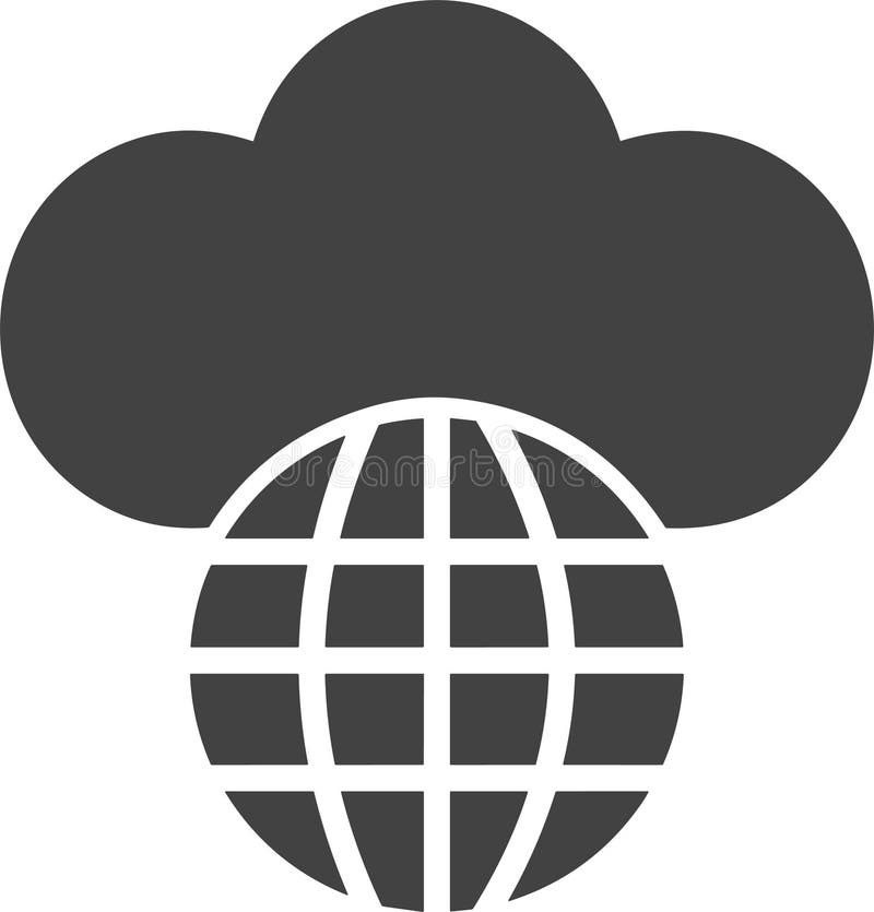 Cloud Storage Icon Symbol Vector Image. Illustration of the Database ...
