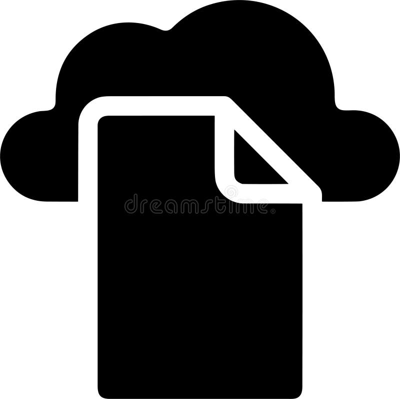 Cloud Storage Icon Symbol Vector Image. Illustration of the Database ...