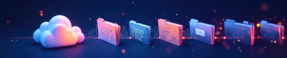 Cloud Storage Interface Showing Files and Folders , Cloud Storage ...