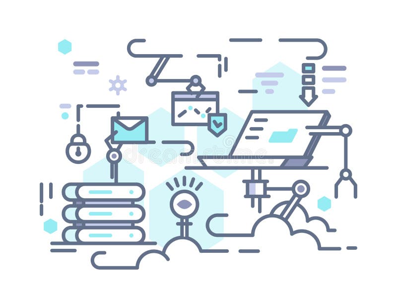 Cloud storage on internet stock vector. Illustration of object - 91980408