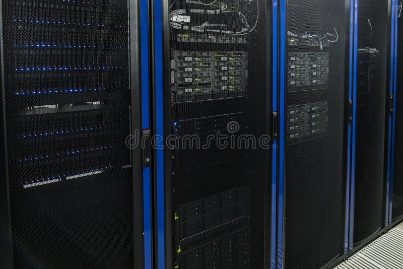Cloud Storage of a Large Data Center Stock Photo - Image of network ...