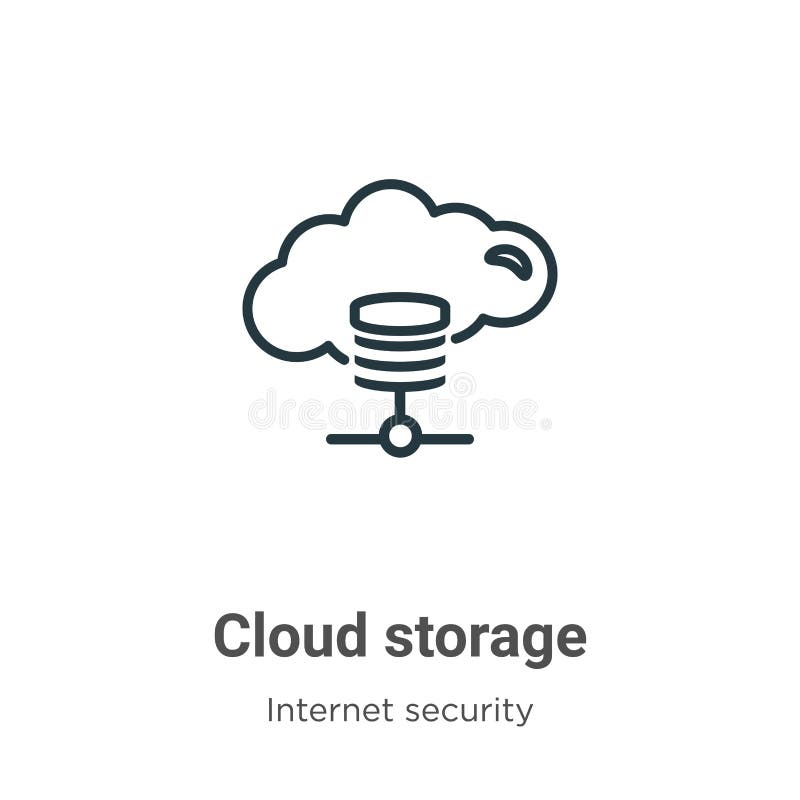 Storage Vector Icon on White Background. Flat Vector Storage Icon ...