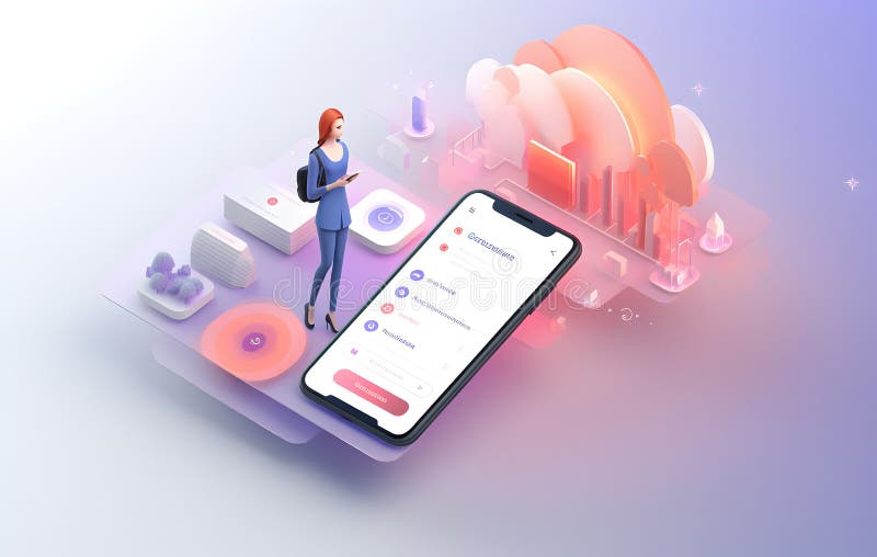 Cloud Storage Phone, Smartphone Cloud, Banner Copy Space, Stock ...