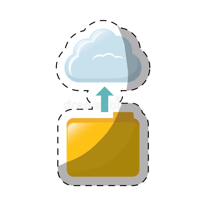 Cloud Storage Related Icons Image Stock Illustration - Illustration of ...
