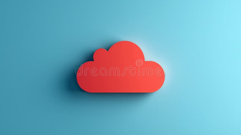 Cloud Storage Symbol Representing Modern Technology in an Abstract ...