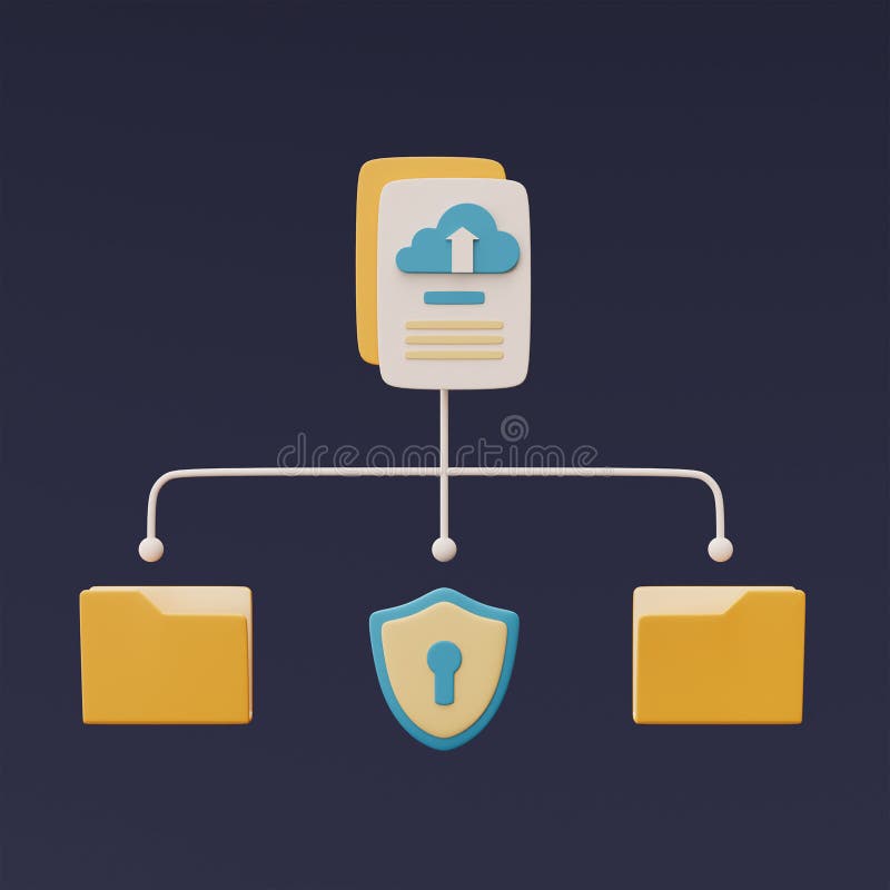 Cloud Storage Technology,online Database. Stock Illustration ...