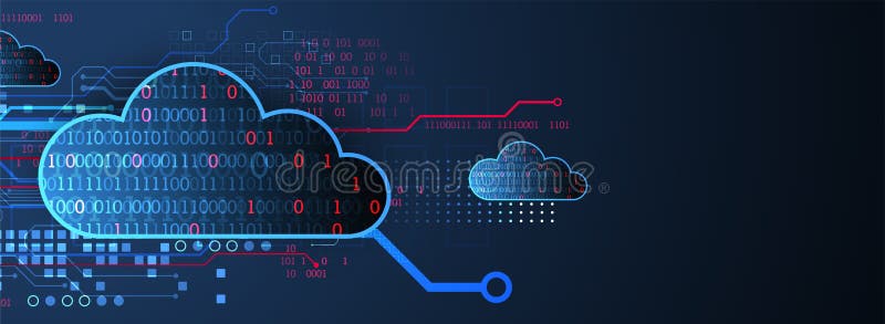 Cloud Storage Technology. Integrated Digital Web Concept Background ...