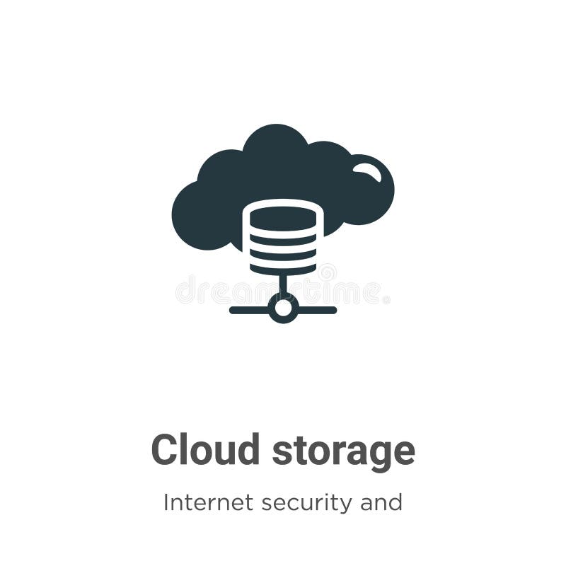 Storage Vector Icon on White Background. Flat Vector Storage Icon ...