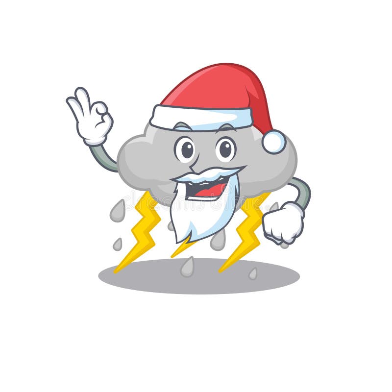 Santa Thunder Cloud Character Cartoon Stock Vector - Illustration of ... Santa Thunder Cloud Character Cartoon Stock Vector - Illustration of ...
