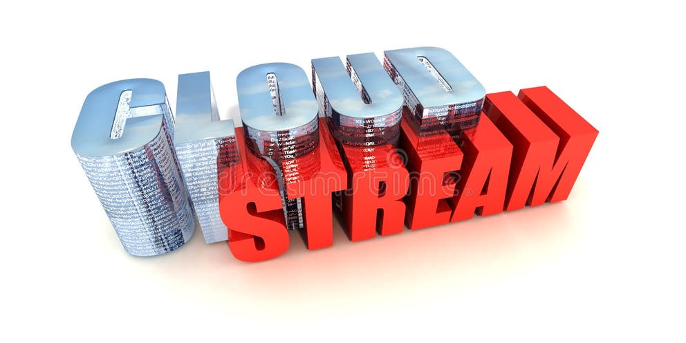 Cloud Stream stock image. Image of business, computers - 21831877