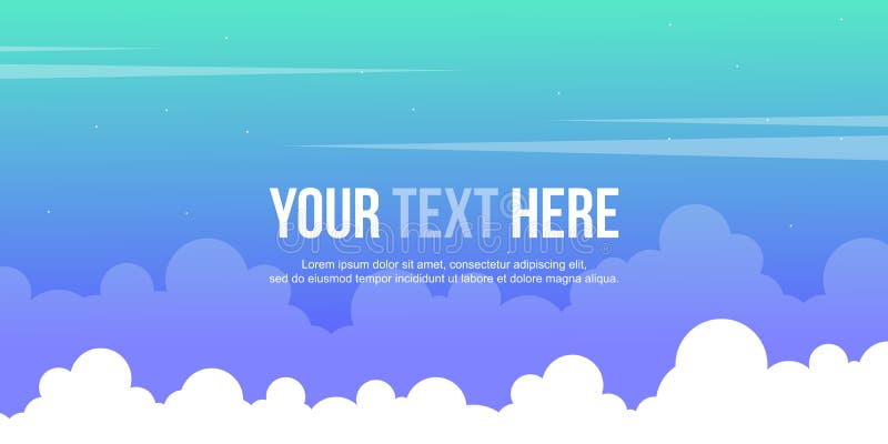Cloud Style Header Website Collection Stock Vector - Illustration of ...