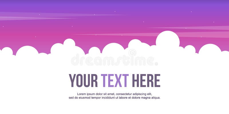 Cloud Style Header Website Collection Stock Vector - Illustration of ...