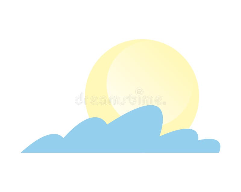 Cloud Sun Day Sky Sunlight Design Stock Illustration - Illustration of ...
