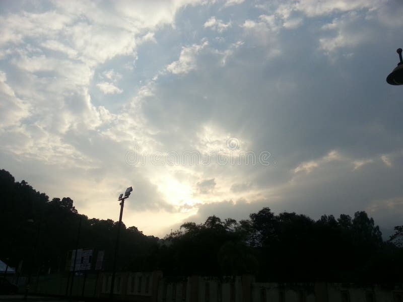 The Cloud of the Sun in the Sky Step One . Stock Image - Image of step ...