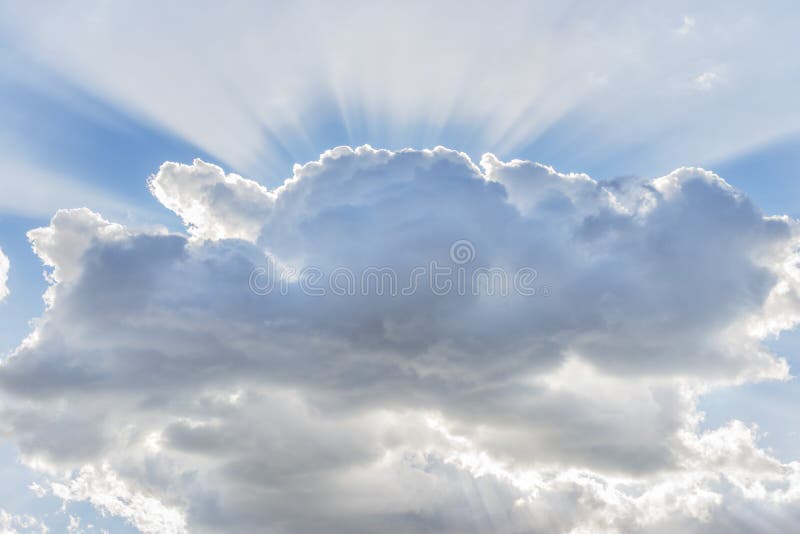 Cloud with sunbeams stock photo. Image of cloudy, religion - 45304346
