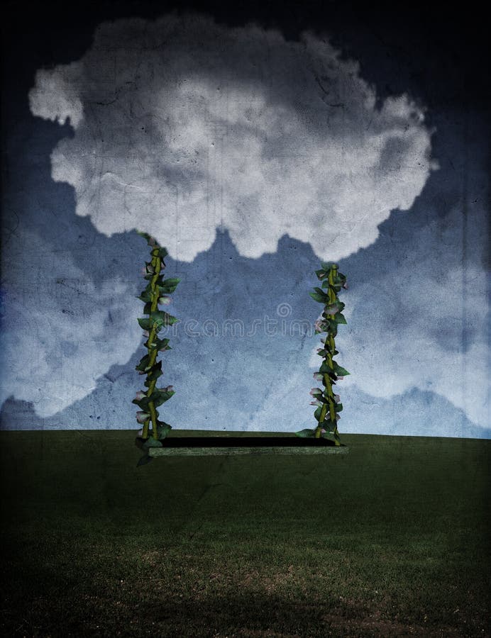 Cloud Swing stock illustration. Illustration of premade - 28290069