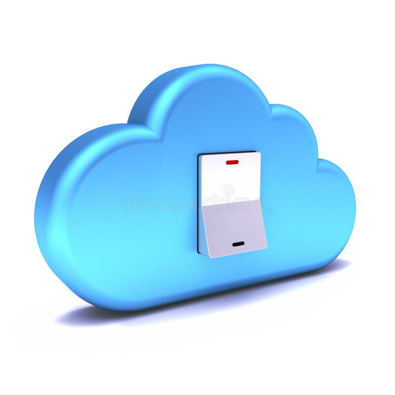Cloud switch stock image. Image of padlock, blue, access - 37768367
