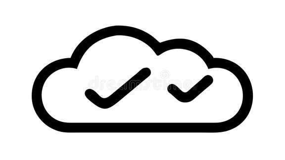 Cloud Sync Verified. Data Confirmation, Cloud Service, Vector Design ...