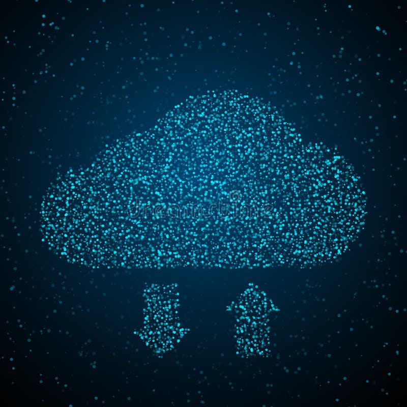 Digital Cloud. Global Structure of Data Storage. Web or Internet ...