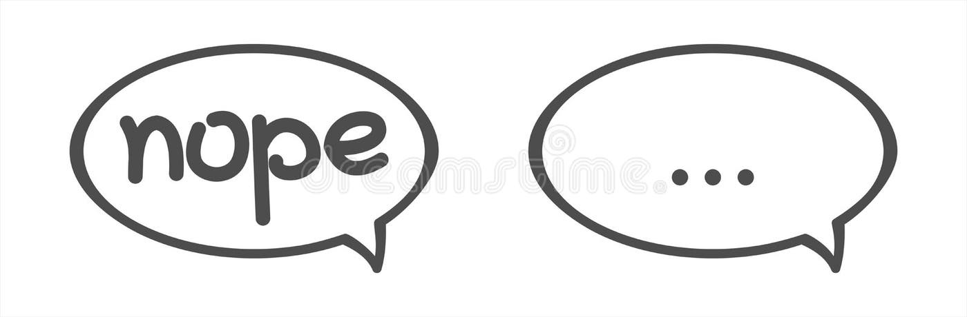 Nope Word Stock Illustrations – 270 Nope Word Stock Illustrations ...