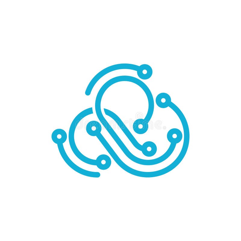 Cloud Tech Line Modern Logo, Cloud Tech Logo Template, Technology Logo ...