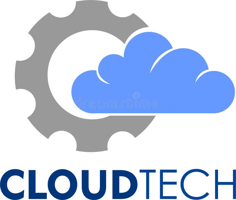 Cloud tech logo design stock vector. Illustration of idea - 175199385