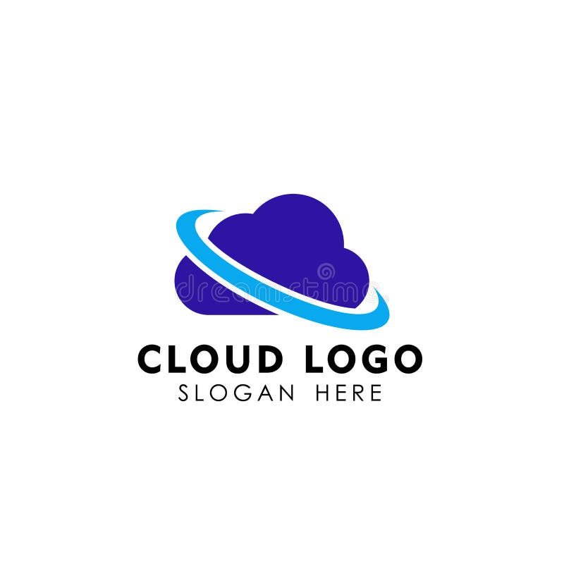 Cloud Tech Logo Design Template Vector Icon Stock Vector - Illustration ...