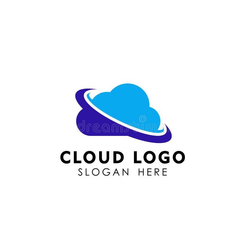 Cloud Tech Logo Design Template Vector Icon Stock Vector - Illustration of template, storage ...