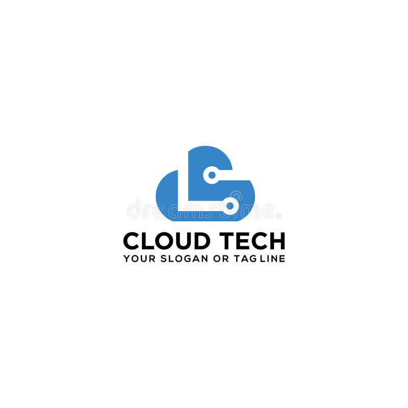 Cloud Tech Logo Design Vector Stock Vector - Illustration of logo ...