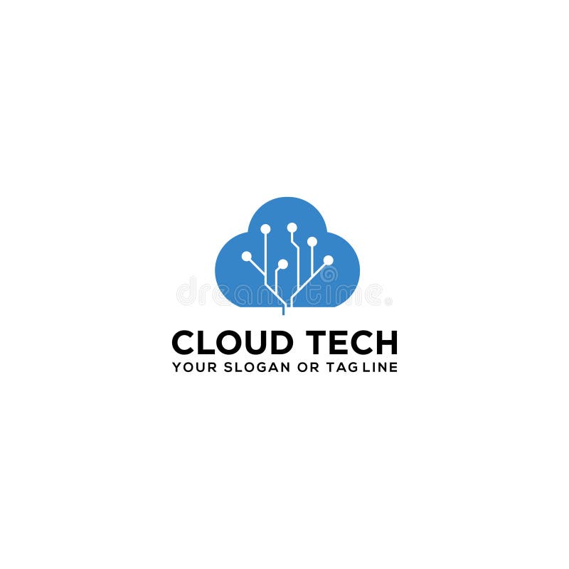 Cloud Tech Logo Design Vector Stock Vector - Illustration of corporate ...