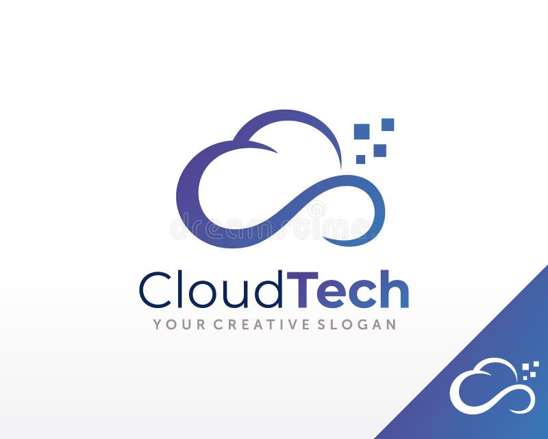 Cloud Tech Logo. Smart Digital Cloud Logo Design Vector Stock Vector ...