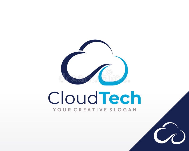 Cloud Tech Logo. Smart Digital Cloud Logo Design Vector Stock Vector ...