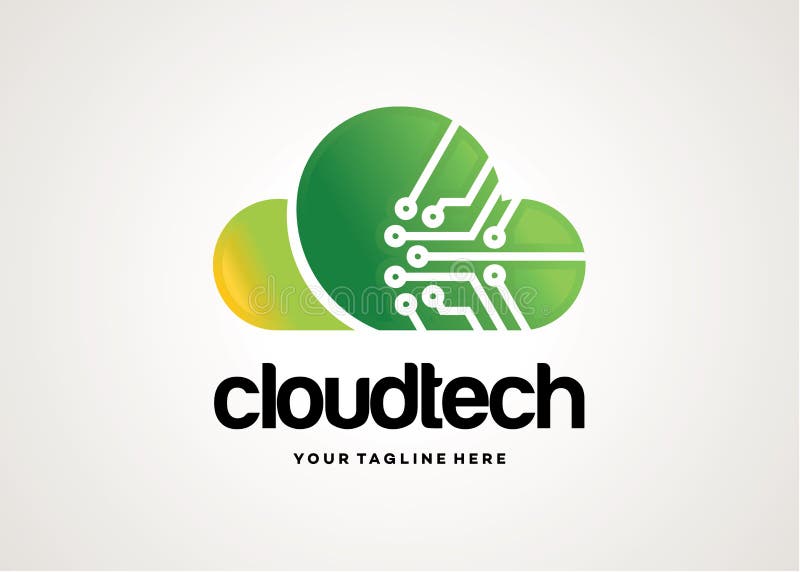 Cloud Tech Logo Template Design Vector, Emblem, Design Concept, Creative Symbol Stock Vector ...
