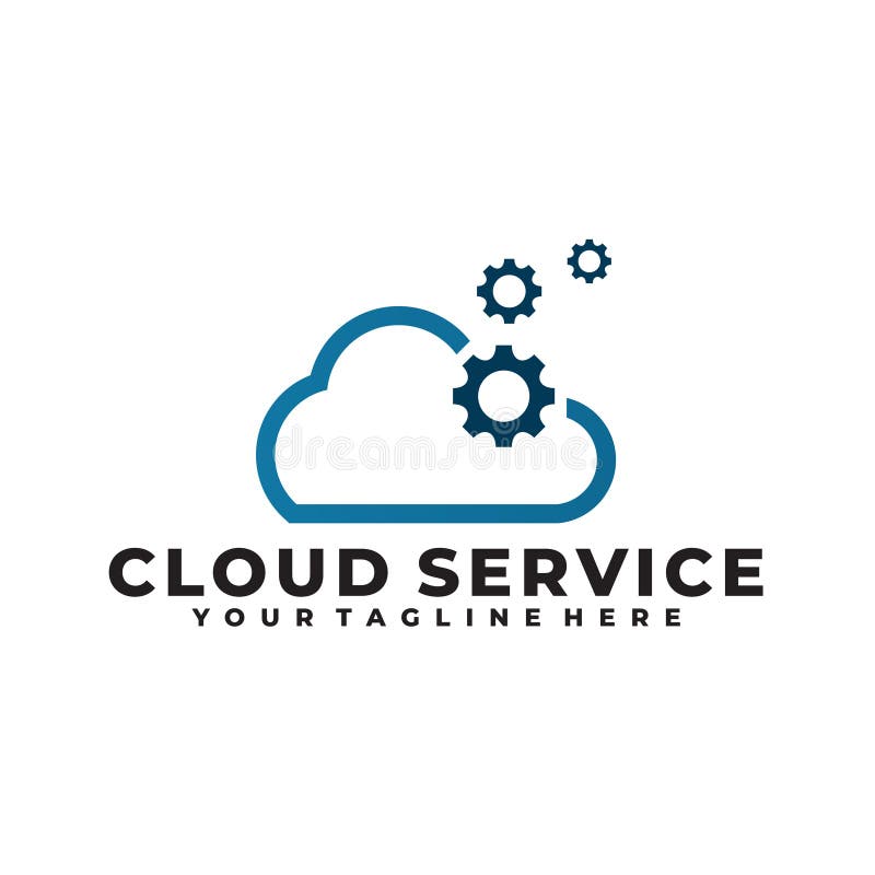 Cloud Tech Logo Vector Design Template Stock Vector - Illustration of ...
