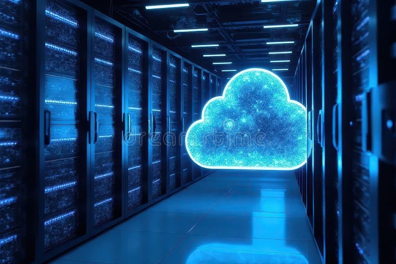 Cloud Tech for Smoother Business Functions Stock Illustration ...