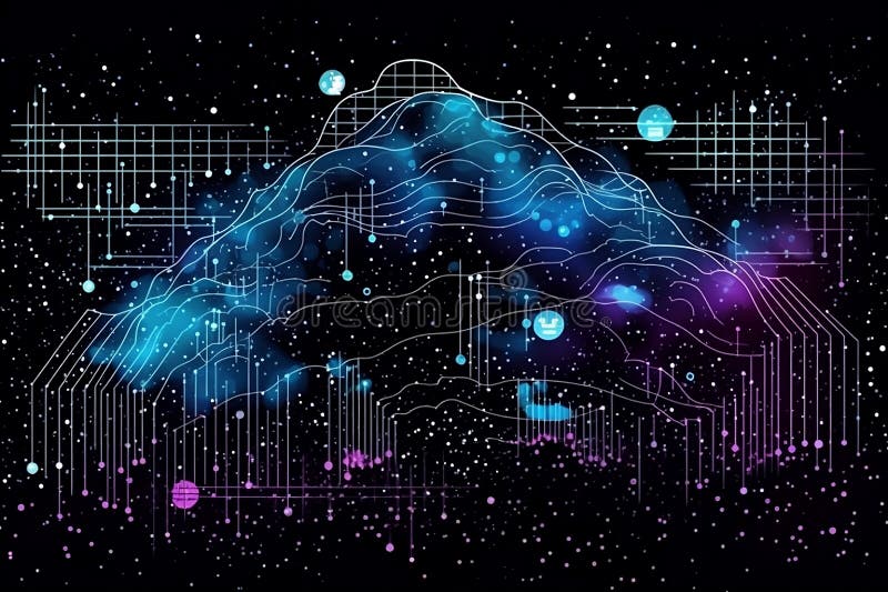 Cloud Technologies Concept. Modern Information Technologies. Generative ...