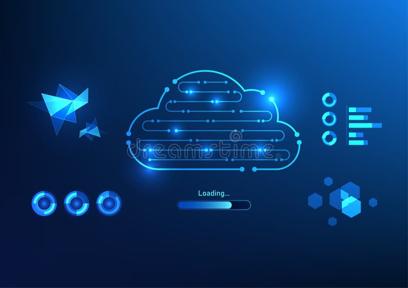 Cloud Technology Background that is a Technology Circuit Equipped with ...