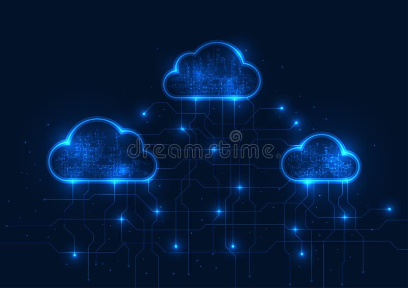 Cloud Technology Background Cloud Storage System Cyber Processing ...