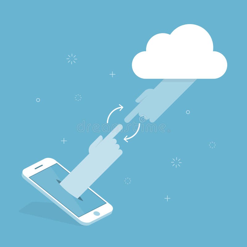 Cloud Technology. stock vector. Illustration of server - 76549226