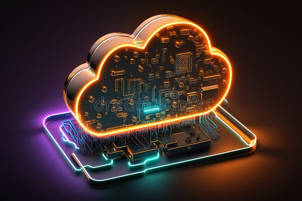 Cloud Technology Computing, Big Database, Data Center Concept Background, Modern Cloud ...